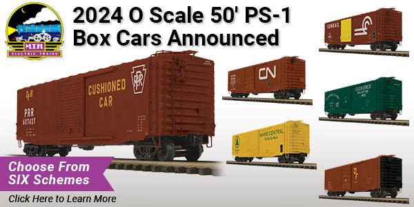 2024 Premier O Scale 50' PS-1 Box Cars Announced | MTH Trains