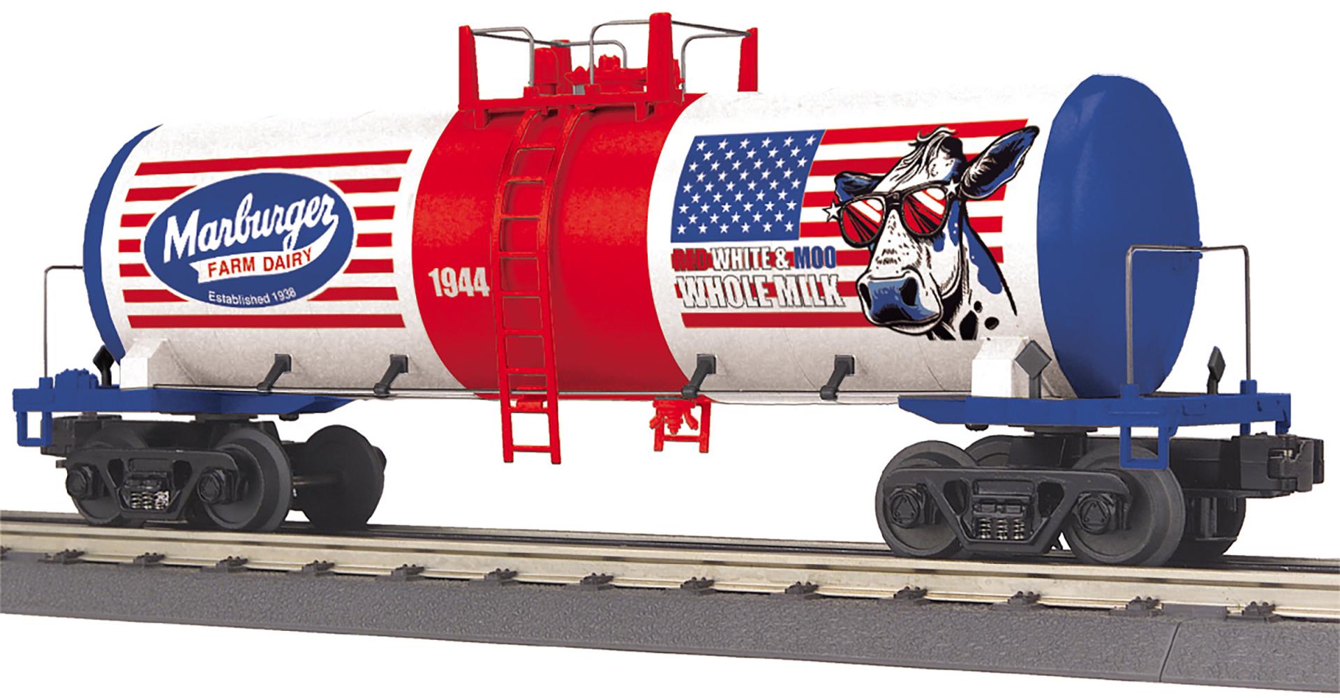 Marburger Dairy O Gauge RailKing Modern Tank Car | MTH Trains