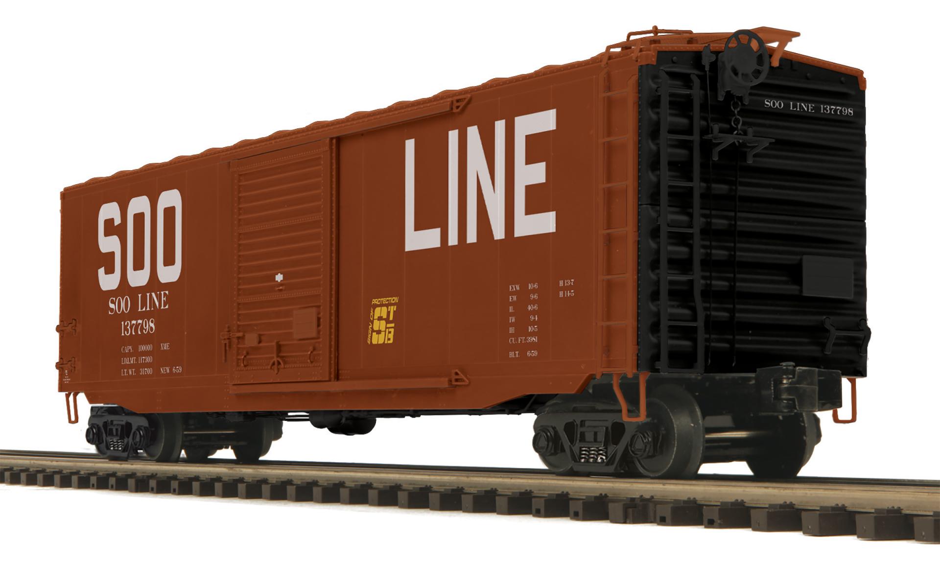 SOO Line O Scale Premier 50’ Ps-1 Box Car w/Youngstown Standard Door ...