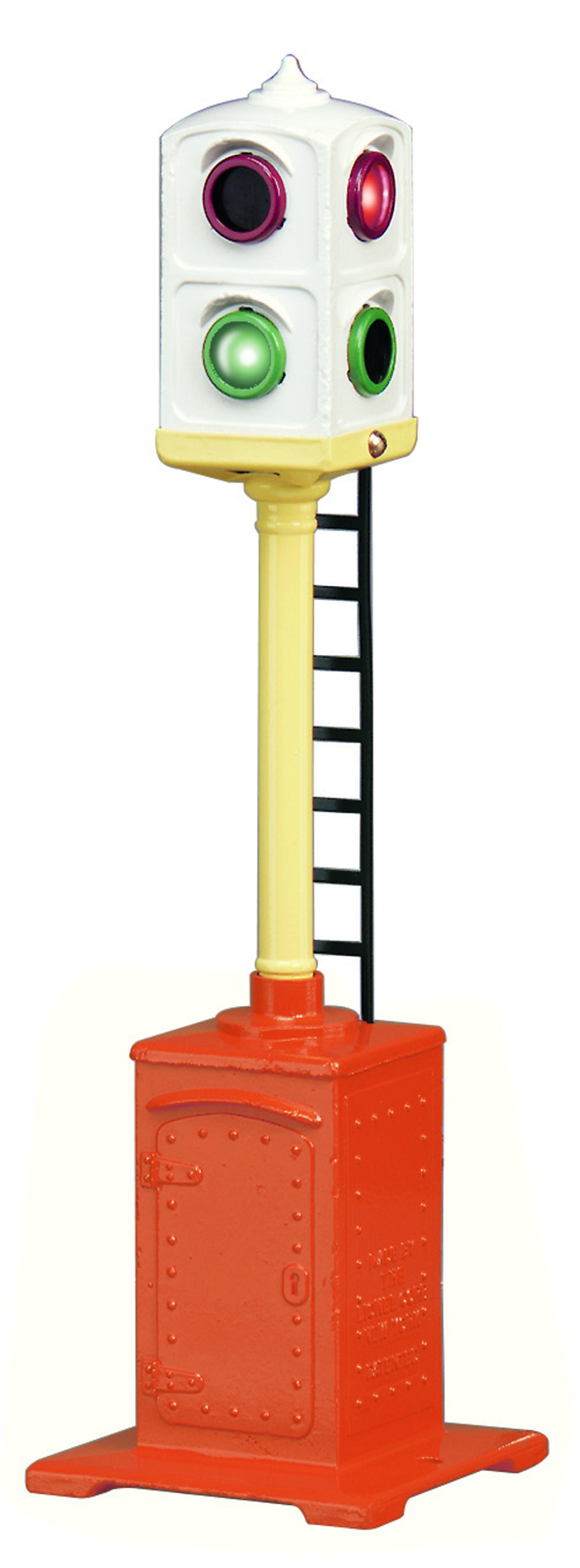 Orange/Cream #78 Std. Gauge Block Signal | MTH Trains
