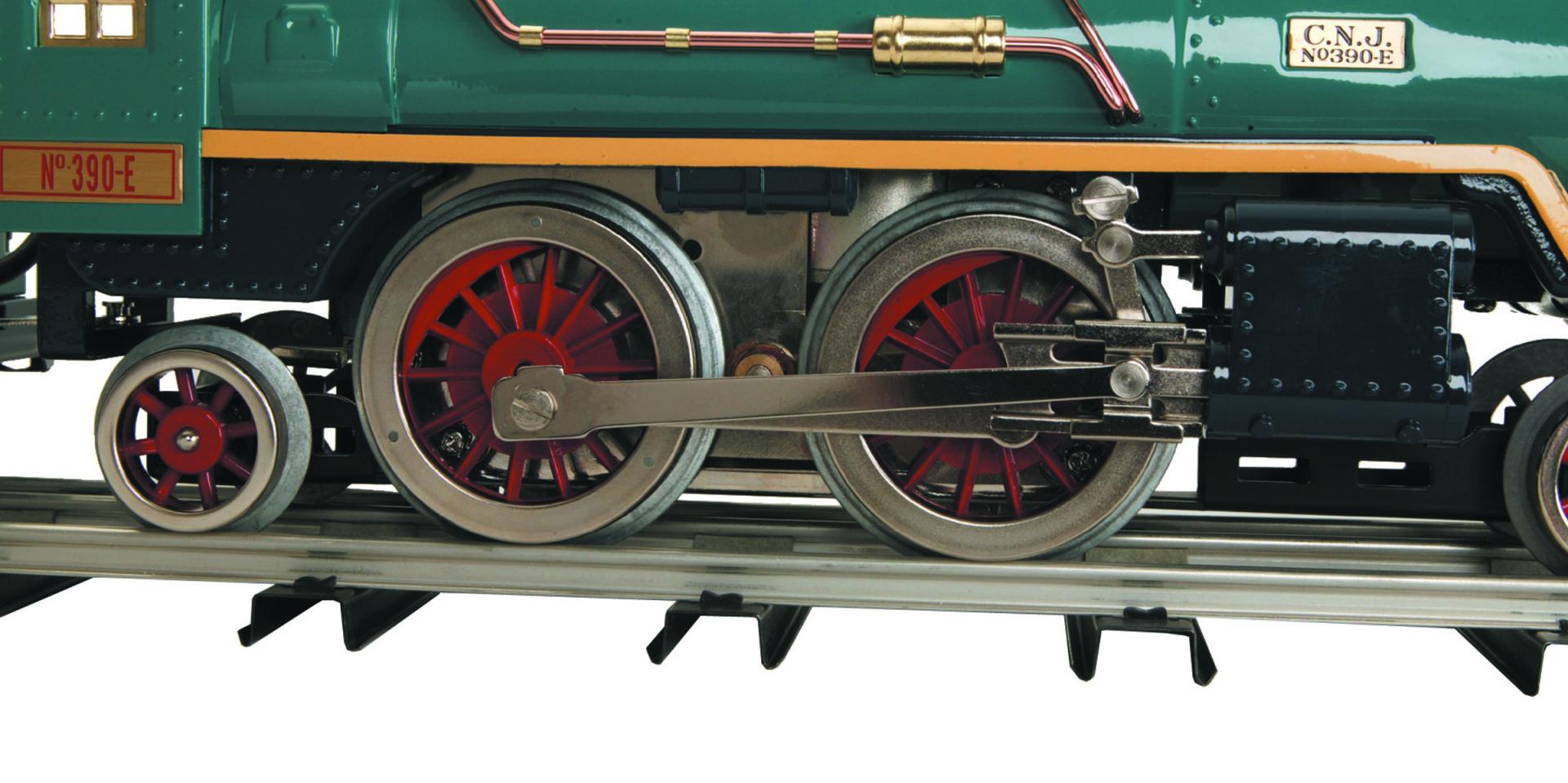 Two-Tone Blue w/Brass Std. Gauge Tinplate No. 390 Steam Engine - w ...