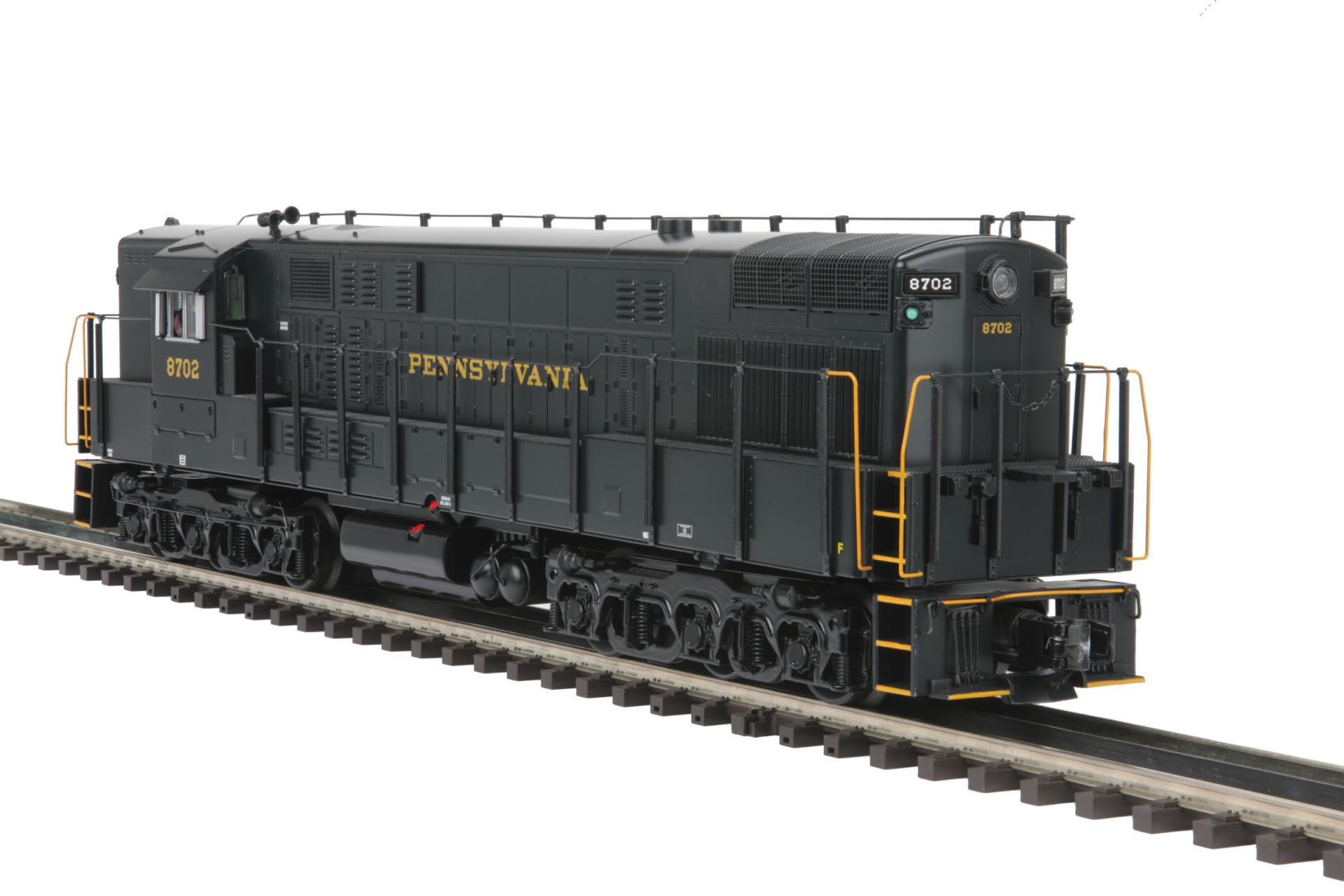 Pennsylvania O Scale Premier FM Train Master Diesel Engine - With Proto-Sound 2.0 (Hi-Rail ...