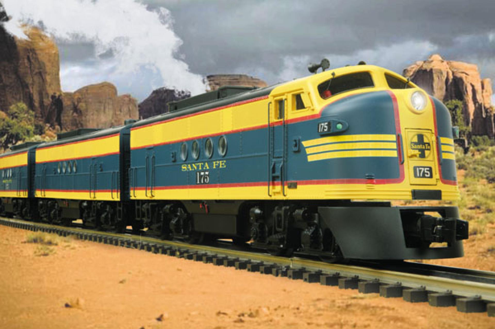 Santa Fe O Scale Premier FT ABA Diesel Set - With Proto-Sound 2.0 | MTH Trains