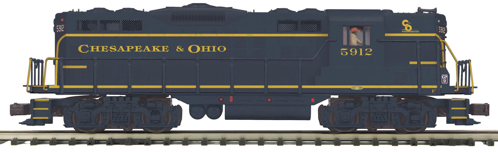 Chesapeake & Ohio O Scale Premier GP-9 Diesel Engine - With Proto-Sound ...