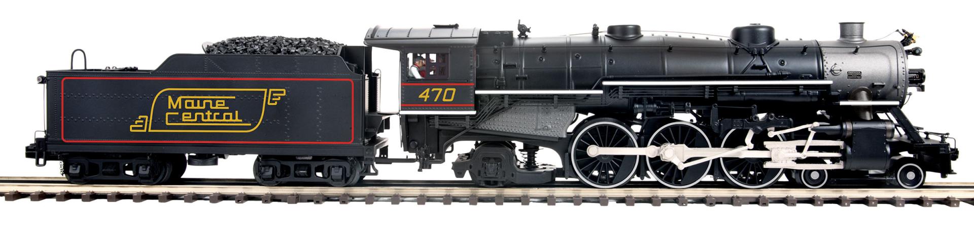 Maine Central O Scale Premier 4-6-2 USRA Heavy Pacific Steam Engine w ...