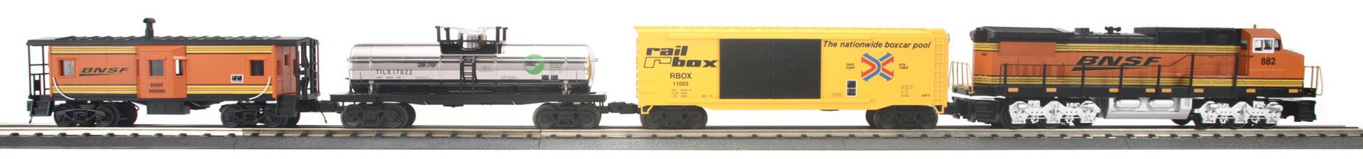 BNSF O Gauge RailKing Dash-8 Diesel R-T-R Freight Train Set w/Proto ...