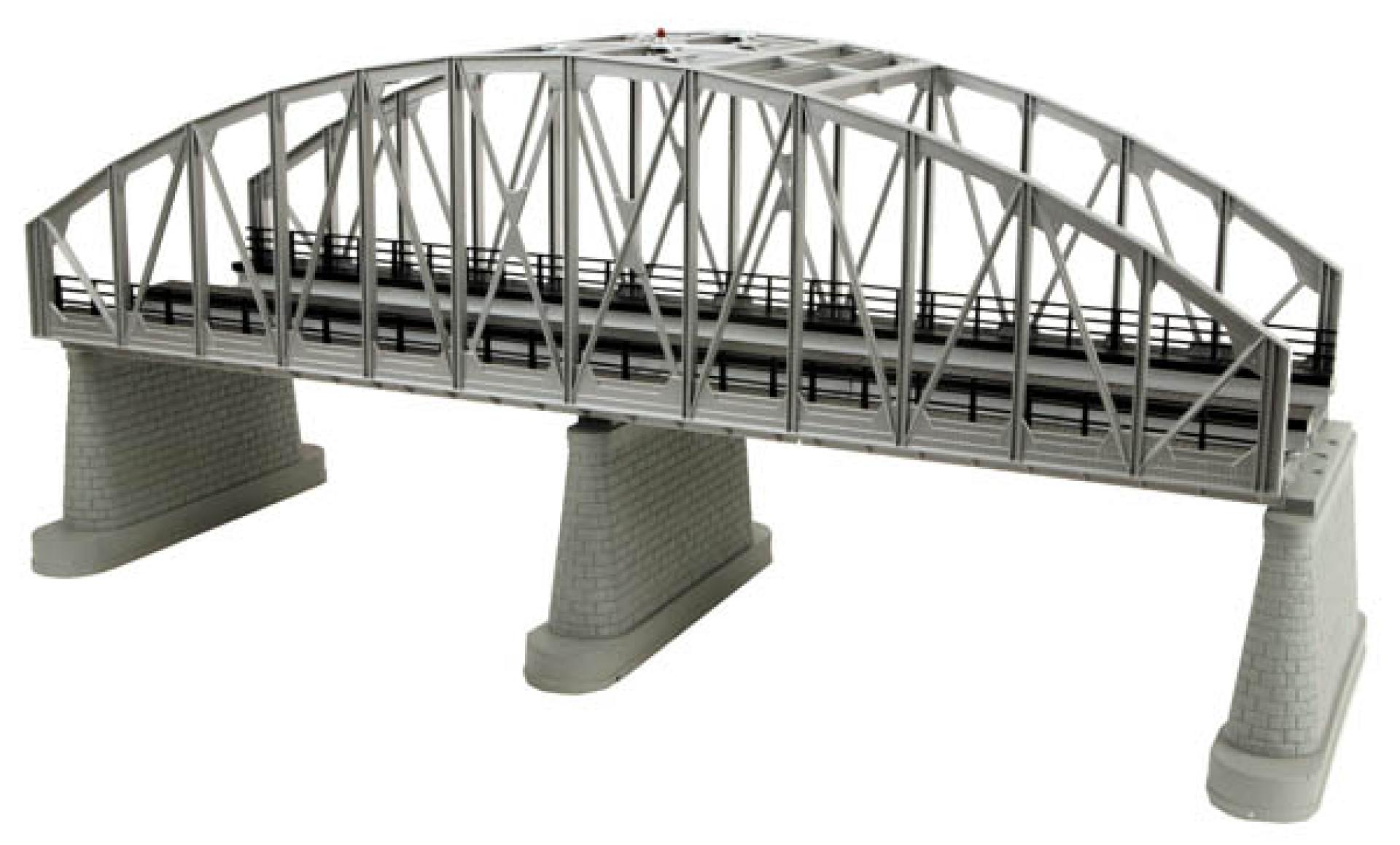 Silver O 2-Track Steel Arch Bridge | MTH Trains