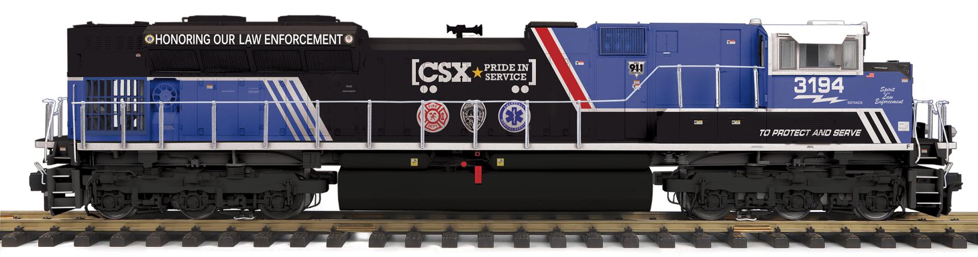 CSX G Gauge RailKing One Gauge SD70ACe Diesel Engine w/Proto-Sound 3.0 ...