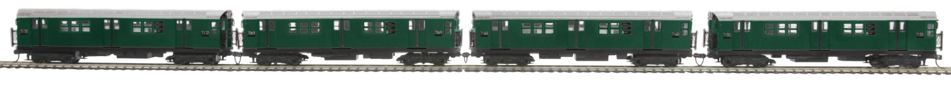 Metropolitan Transportation Authority HO Scale MTH HO R-21 4-Car Subway Set w/Proto-Sound 3.0 ...