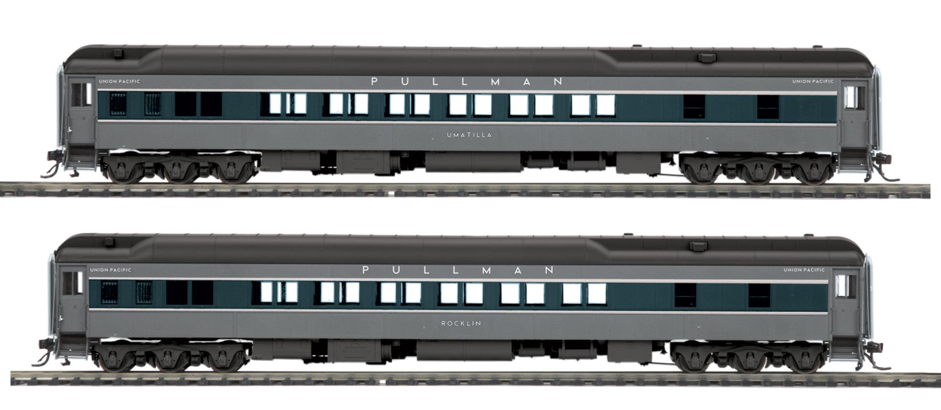 Union Pacific HO Scale MTH HO 2-Car Heavyweight Sleeper/Sleeper Passenger Set | MTH Trains